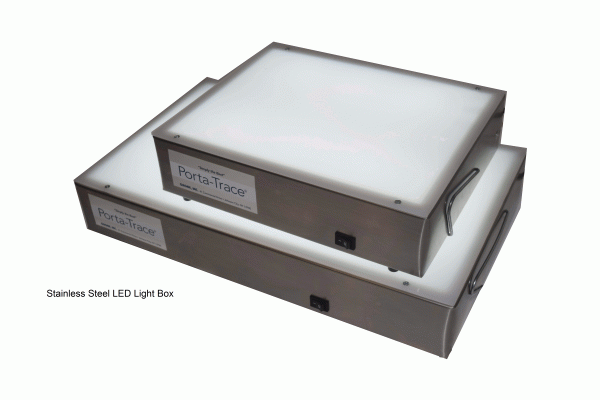 Stainless Steel LED Lightboxes | Porta-Trace